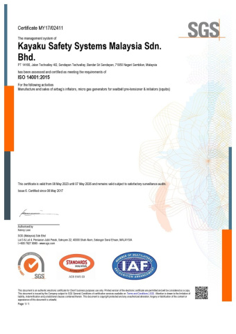 About Us | Kayaku Safety Systems Malaysia Sdn. Bhd